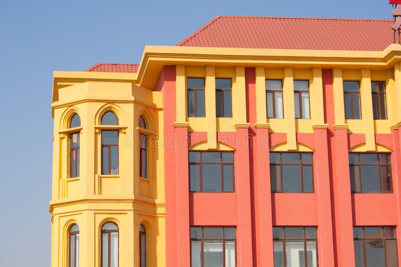 Multicolor house stock photo. Image of yellow, exterior - 43512694