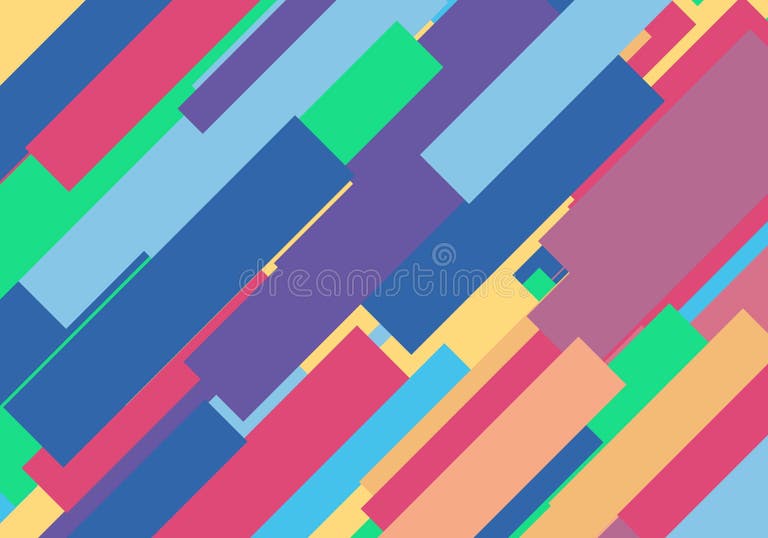 Multicolor Illustration Geometric Shape Diagonal Line. Backdrop Design ...