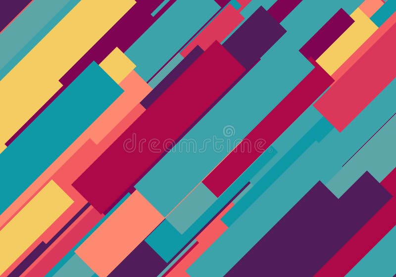 Multicolor Illustration Geometric Shape Diagonal Line. Cover Backdrop ...