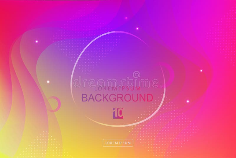 Multicolor Iridescent Design with Gradient, Abstract Wavy Shapes Stock ...