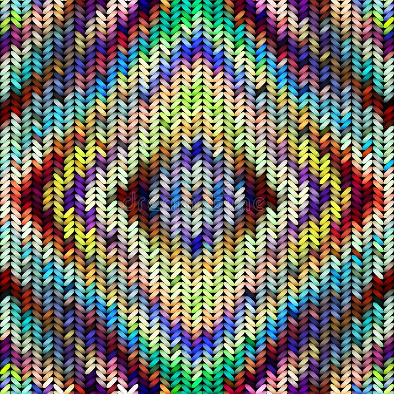 Multicolor knitted pattern stock vector. Illustration of multicolored ...