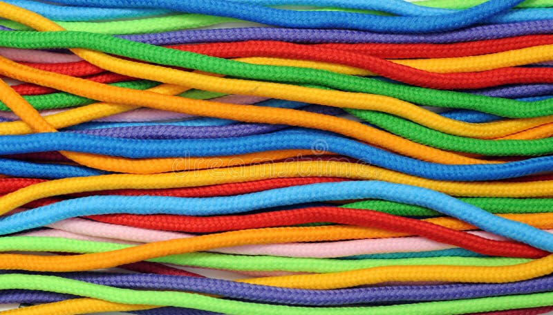 Multicolor linen rope stock photo. Image of hemp, skein - 30186656