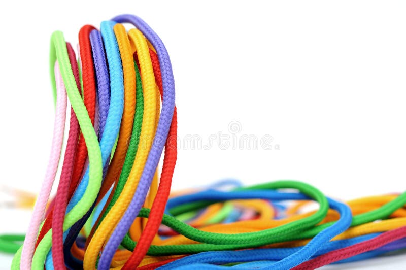 Multicolor linen rope stock photo. Image of hemp, skein - 30186656