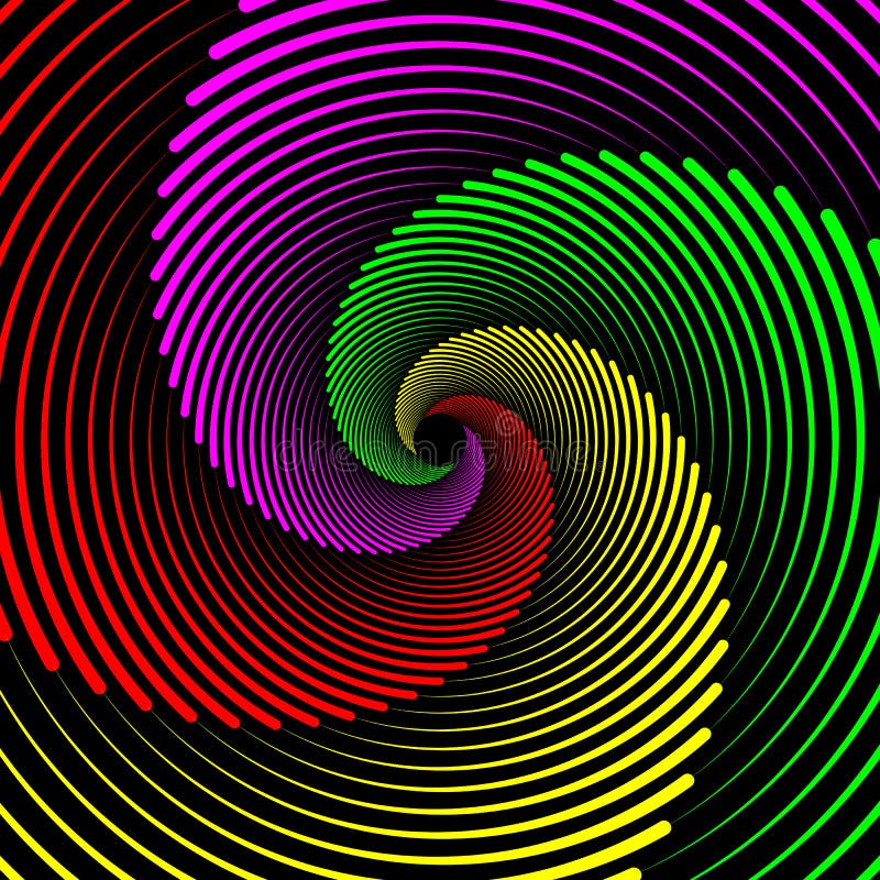 Multicolor Lines Spiral Vortex Vector Background Stock Vector - Illustration of abstract, curve ...