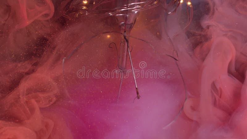 Multicolor Liquid Bright Smoke Paint Light Bulb Stock Footage - Video ...