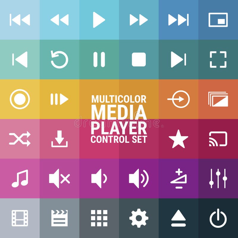 Media Player Control Buttons Set for Designers Stock Vector ... Media Player Control Buttons Set for Designers Stock Vector ...