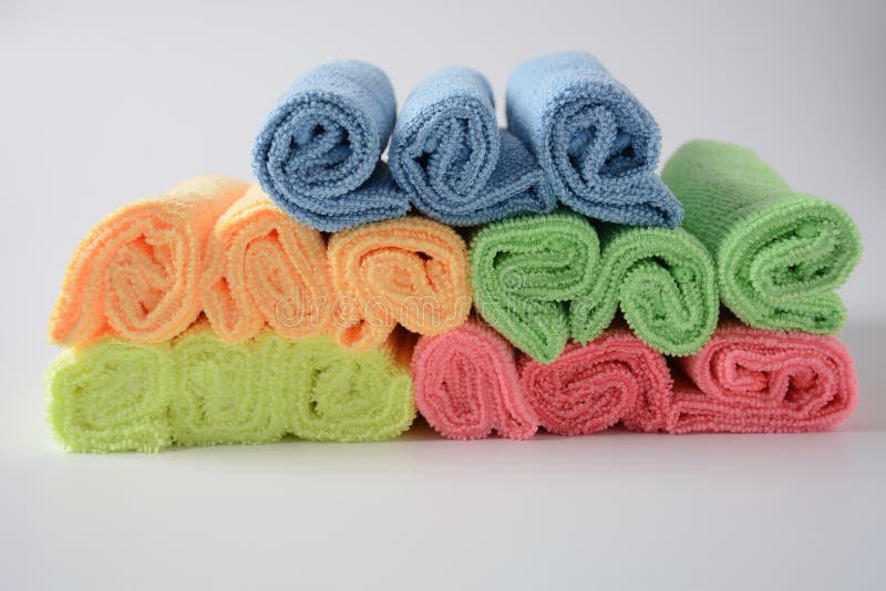 Multicolor Micro Fiber Cleaning Cloth with Static Electricity Stock ...