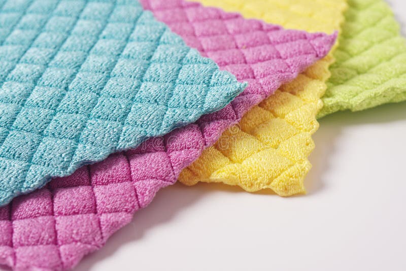 Multicolor Micro Fiber Cleaning Cloth with Static Electricity Stock ...