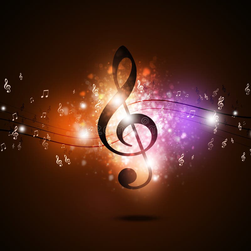 Funky Music Notes stock illustration. Illustration of event - 72933156