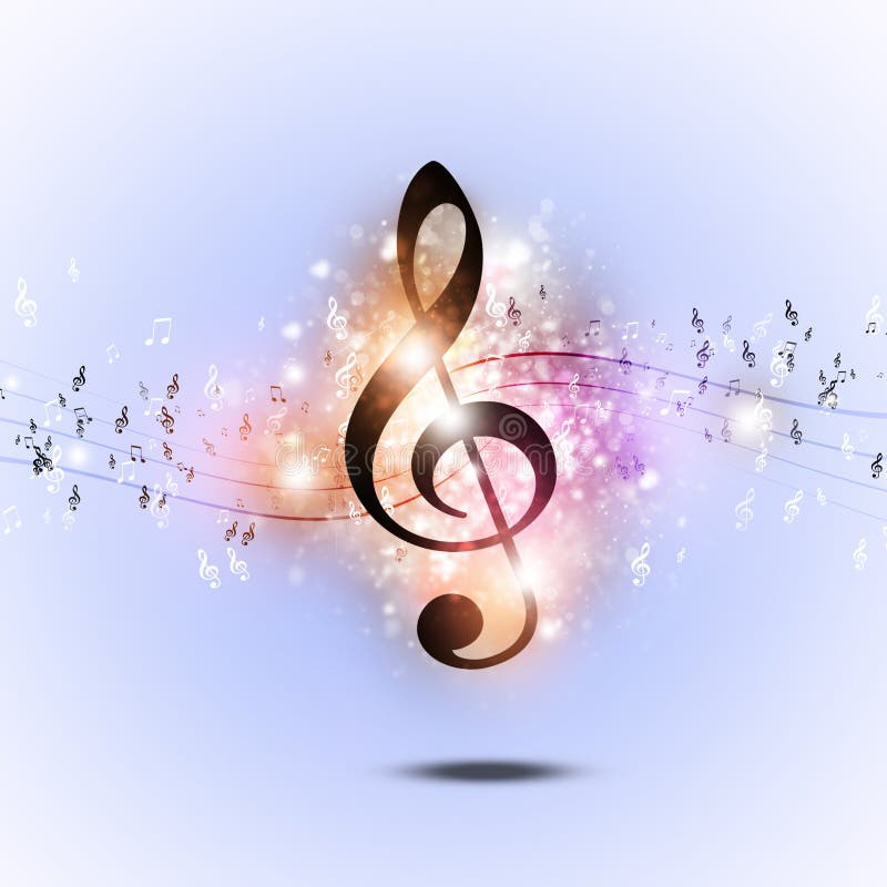 Funky Music Notes stock illustration. Illustration of event - 72933156