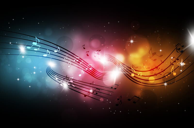 Music Notes Multicolor Background Stock Illustrations – 509 Music Notes ...