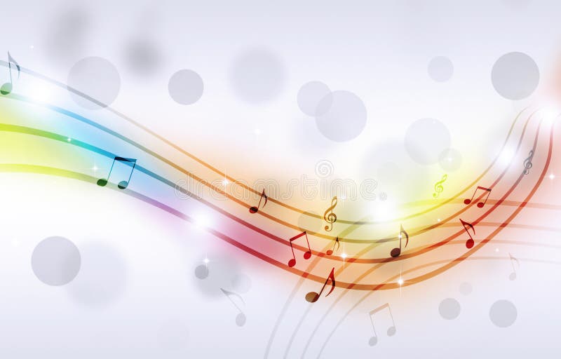 Music Notes Multicolor Background Stock Illustrations – 509 Music Notes ...