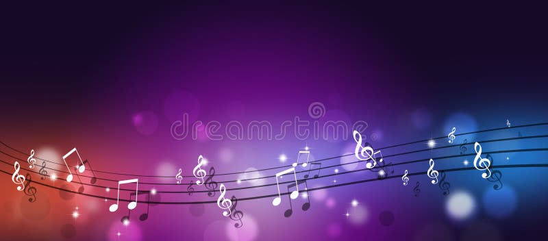 Bright Multicolor Music Notes Stock Illustrations – 141 Bright ...