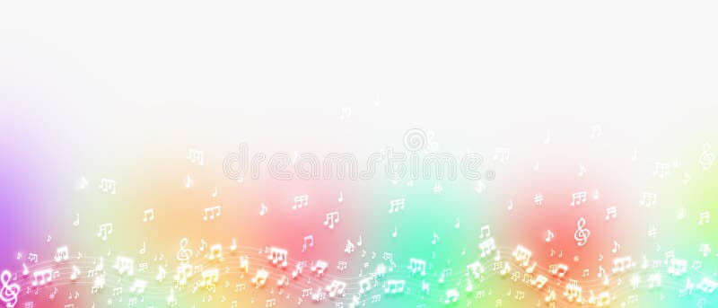 Music Notes Multicolor Background Stock Illustrations – 561 Music Notes ...