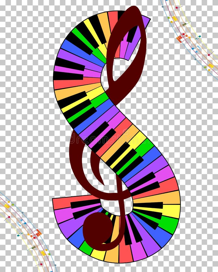 Multicolor Piano Keyboard Stock Illustrations – 46 Multicolor Piano ...