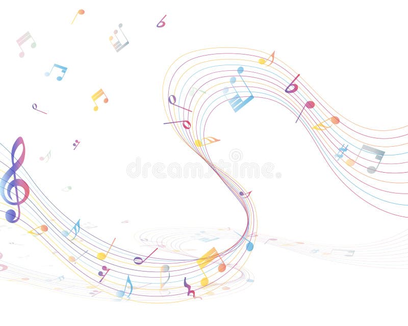 Music notes border stock vector. Illustration of element - 39461259