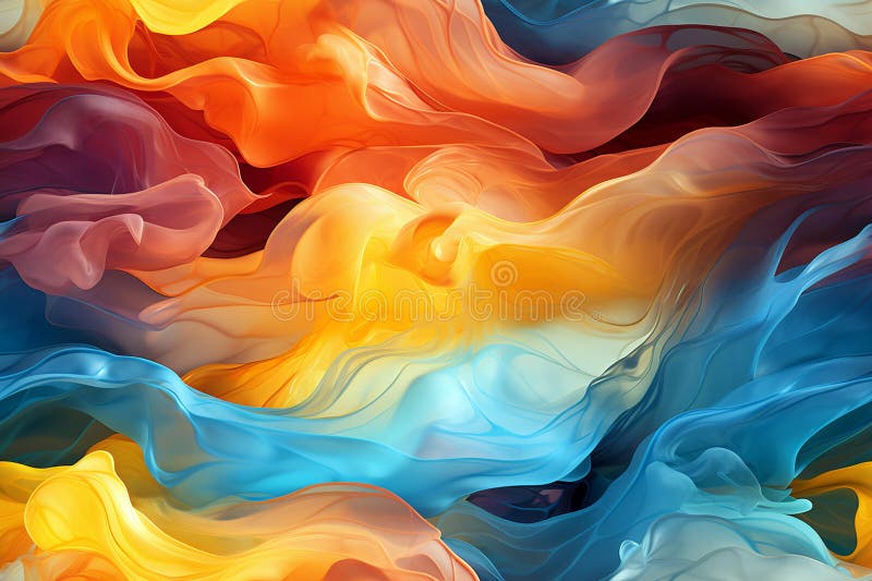 Multicolor Neon Fluid Texture, Colorfull Splash Paint, Liquid. Abstract ...