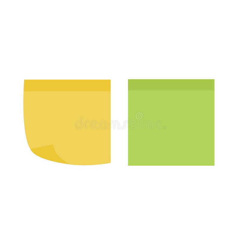 Multicolor Notes Post. Colored Sticky Note Set Stock Vector ...