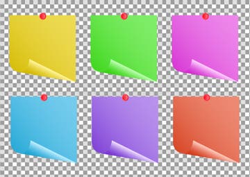 Red Sticky Note Transparent Stock Illustrations – 569 Red Sticky Note ...