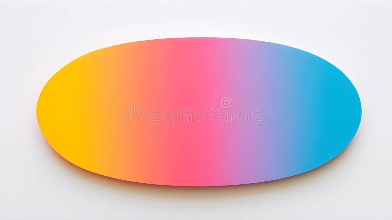 Multicolor Oval Paper Note on a White Background. Brainstorming ...