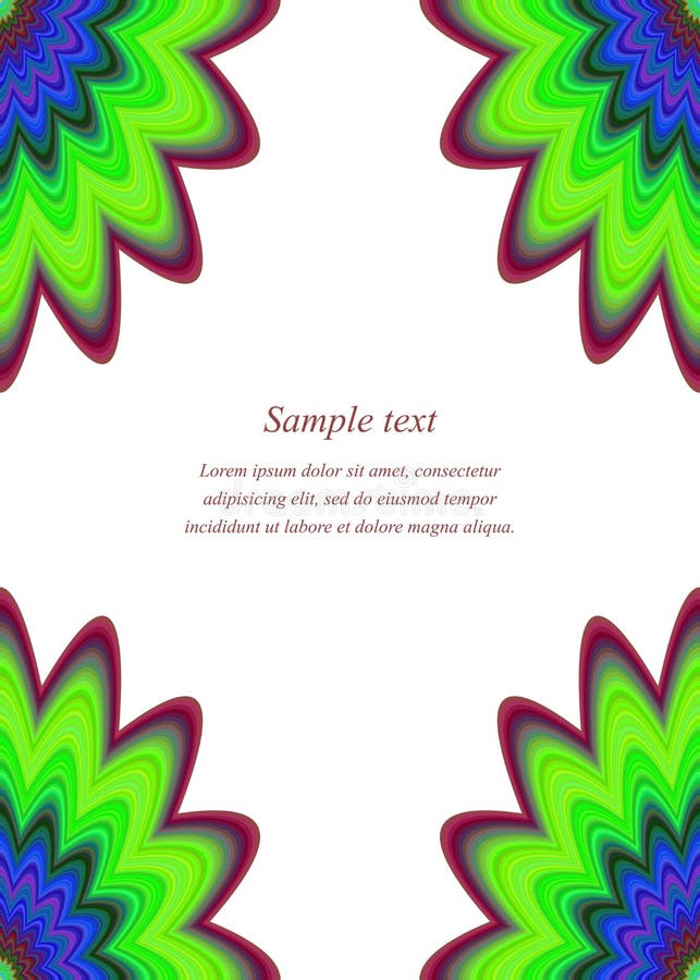 Multicolor Page Corner Design Template Stock Vector - Illustration of ...