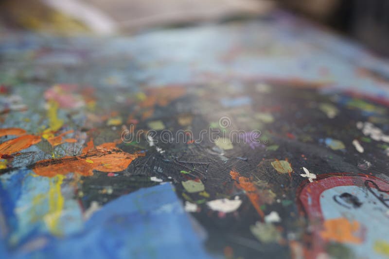 Multicolor Painting and Different Patterns and Colors in Painting Stock ...