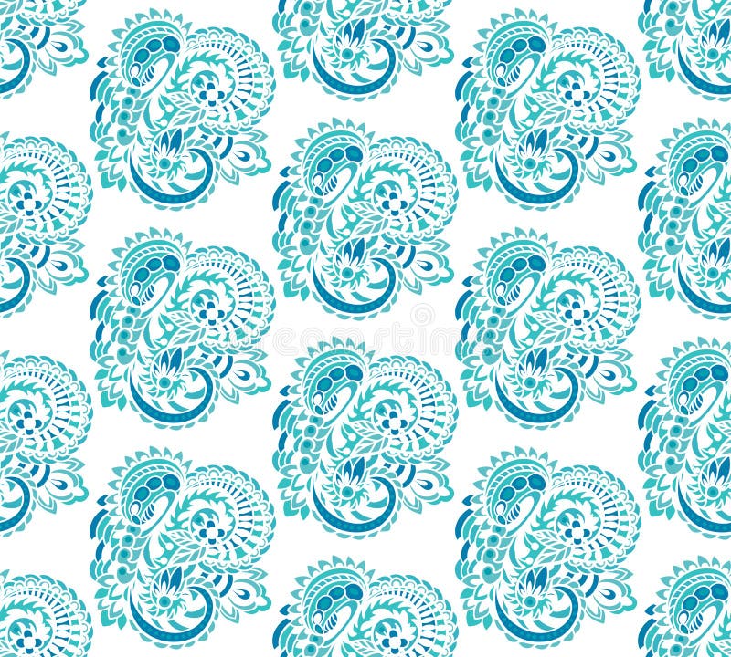 Multicolor Paisley print stock vector. Illustration of eastern - 195819646