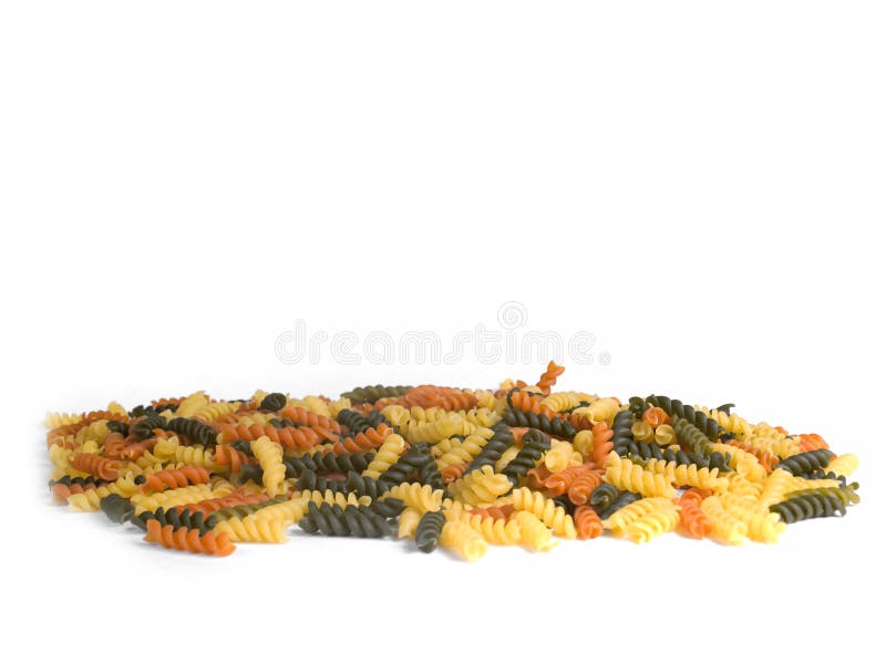Multicolor Pasta Isolated stock image. Image of isolated - 17768855