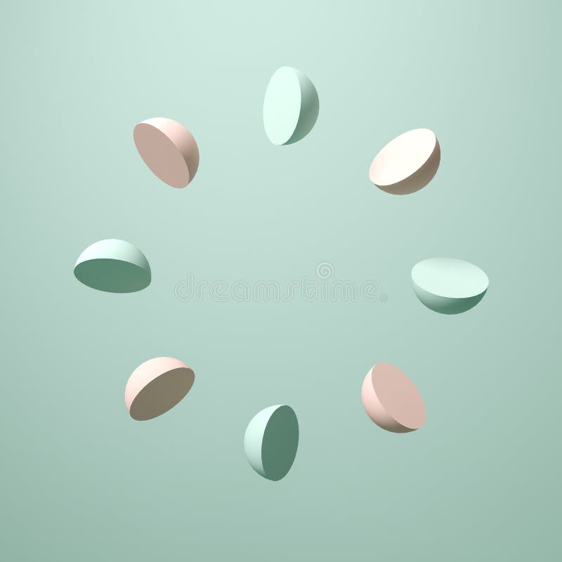 Multicolor Pastel Abstract Background 3D Rendering Stock Illustration ...