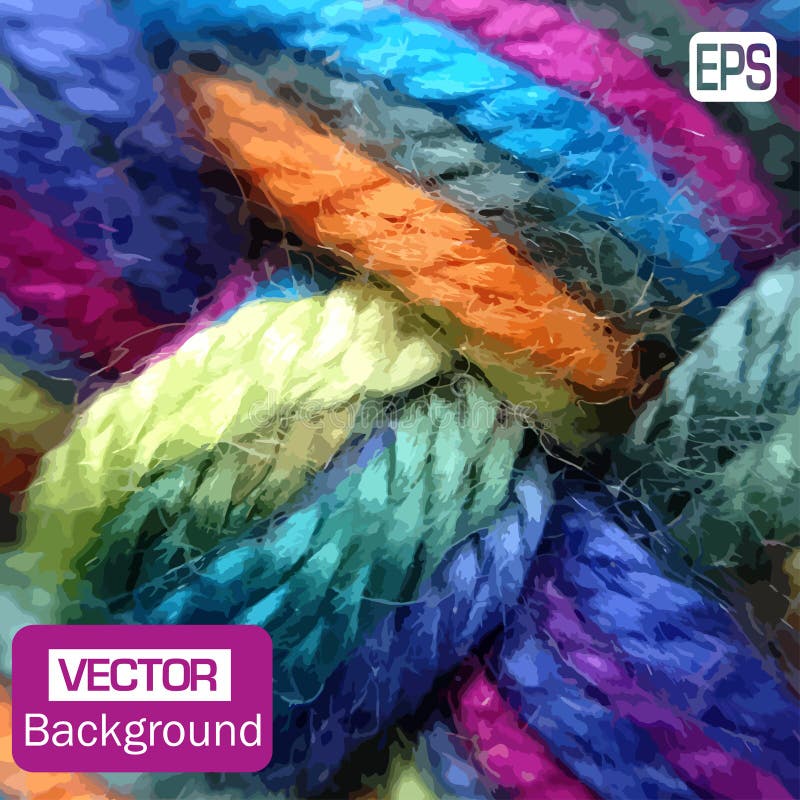 Multicolor Pattern Knitted Background. Stock Vector - Illustration of ...