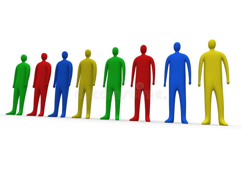 Multicolor people #1 stock illustration. Illustration of community - 471338