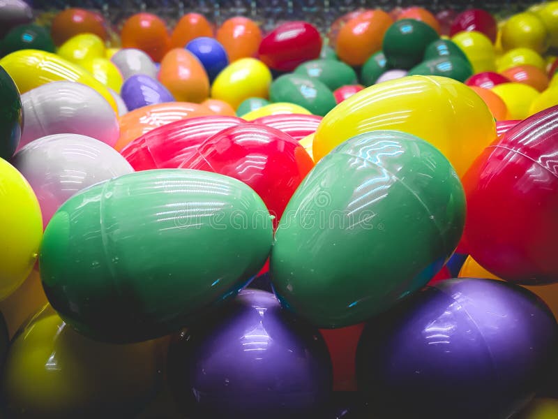 Multicolor Plastic Easter Eggs with Shell Open Use for Egg Hunting ...