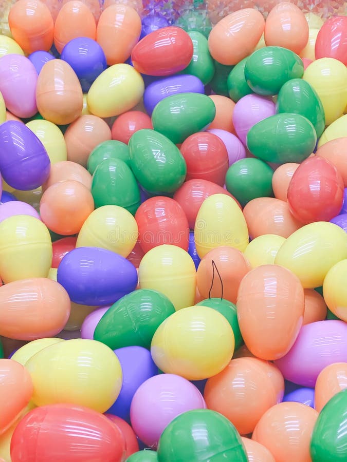 Multicolor Plastic Easter Eggs with Shell Open Use for Egg Hunting ...