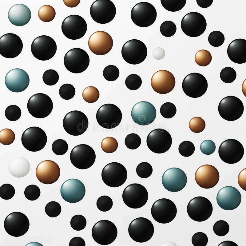 Multicolor Polka Dot Design on White Background Stock Illustration ...