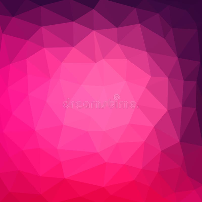 Multicolor Purple, Pink Geometric Rumpled Triangular Low Poly Style ...