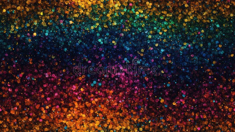 Multicolor Rainbow Glitter Background. Generative AI Stock Illustration ...