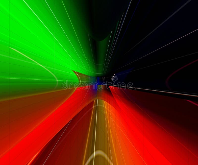 Multicolor Rays. Green and Red Stock Illustration - Illustration of ...