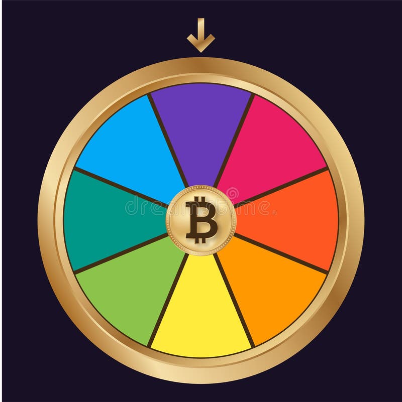 Fortune Wheel Gold Template with White Empty Segments Stock Vector ...