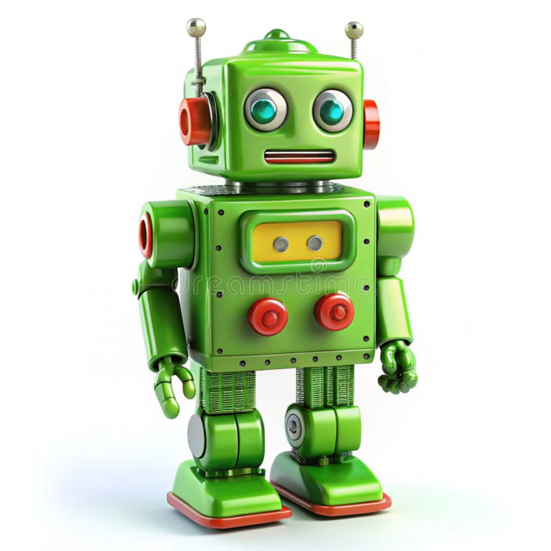 Multicolor robot green stock illustration. Illustration of abstract ...