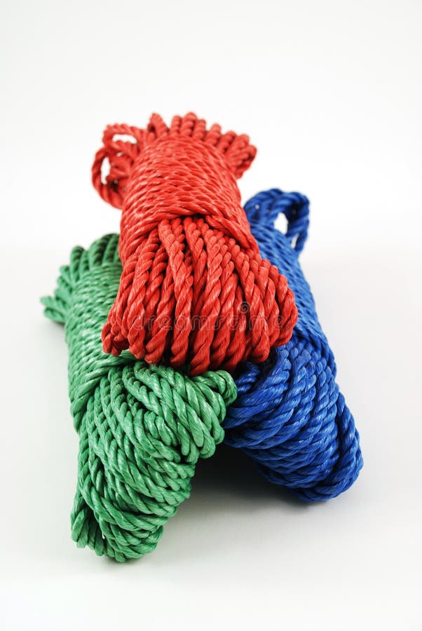 Multicolor rope stock photo. Image of coil, green, nylon - 12998634