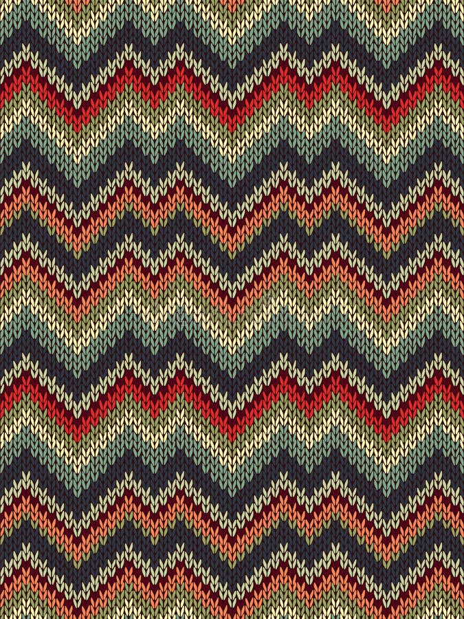 Knit Seamless Jacquard Ornament Texture Stock Vector - Illustration of ...