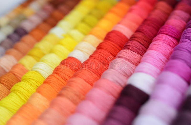Multicolor Sewing Threads Background Stock Photo - Image of yarn ...