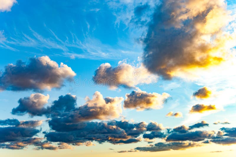 Multicolor sky at sunset stock image. Image of multicolor - 72664733