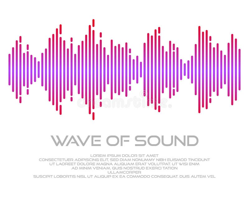 Multicolor Sound Wave Vector Illustration Stock Vector - Illustration ...