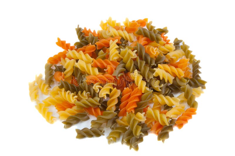 Multicolor Spiral Macaroni. Stock Photo - Image of foods, ingredient ...