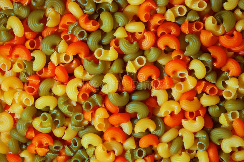 Multicolor Spiral Macaroni. Stock Photo - Image of spiral, macaroni ...