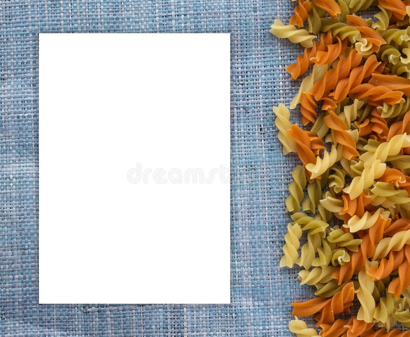 Multicolor Spiral Macaroni Beautiful Decomposed Pasta with the Right ...