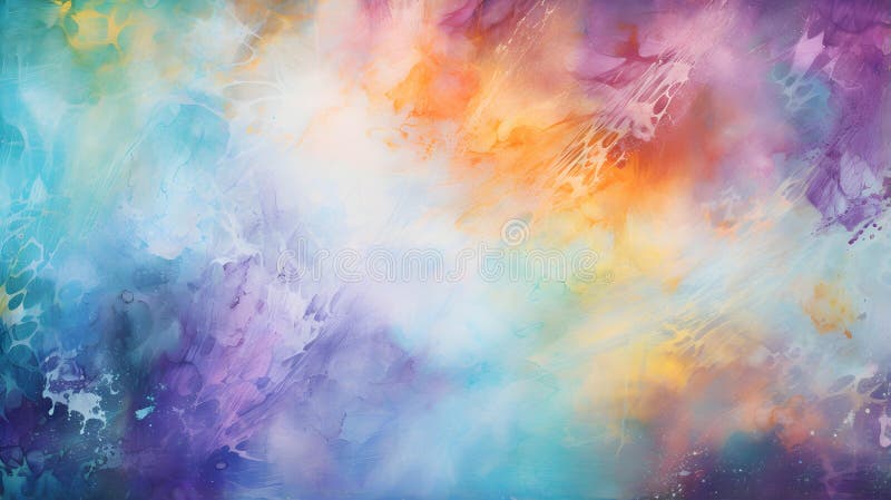 Multicolor Splattered Paint on Canvas. Creative Presentation Background ...