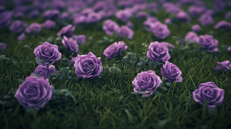 Multicolor Spring Background with Roses in Purple and Pink. Floral ...