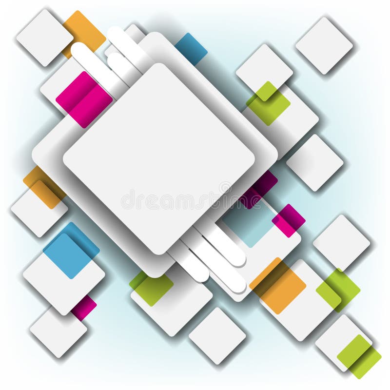 Multicolor Box Square Design Stock Vector - Illustration of stylish ...